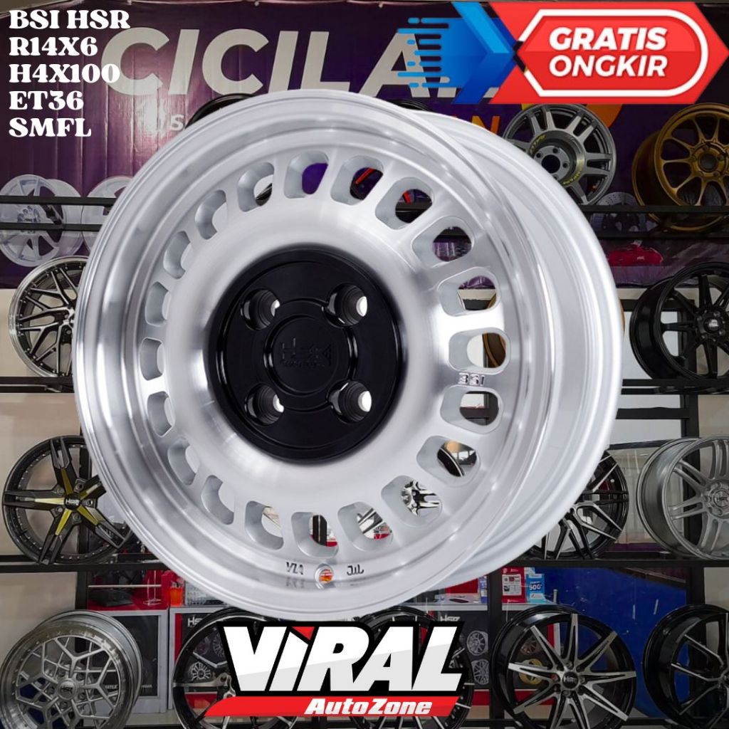 Jual Velg Mobil Ring 14 HSR BSI R14 COCOK UNTUK AVEGA , SPRESSO , MIRAGE , IST | Shopee Indonesia