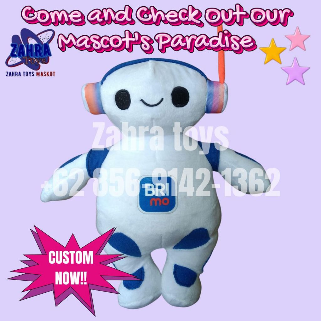 Jual Boneka maskot Bank BRI ( Custom ) By Zahra Toys Maskot | Shopee ...