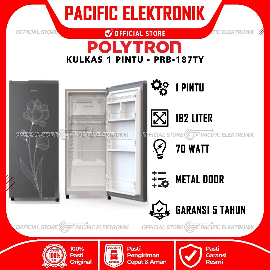 Jual Kulkas Polytron 1 Pintu PRB 187TY | Shopee Indonesia
