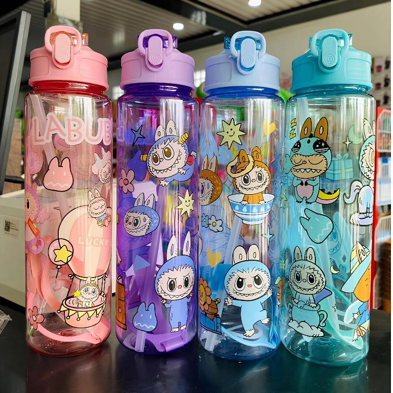 Jual 900ML Botol Minum Anak Sekolah Botol Minum Labubu Botol Minum Sanrio Botol Minuman Anak ...