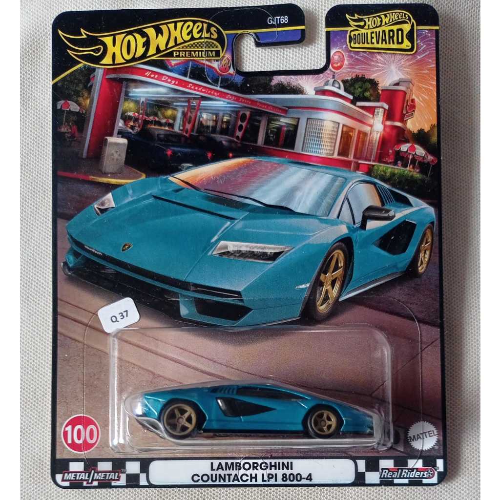 Jual Lamborghini Countach LPI 800-4 Green Boulevard Hot Wheels Premium ...