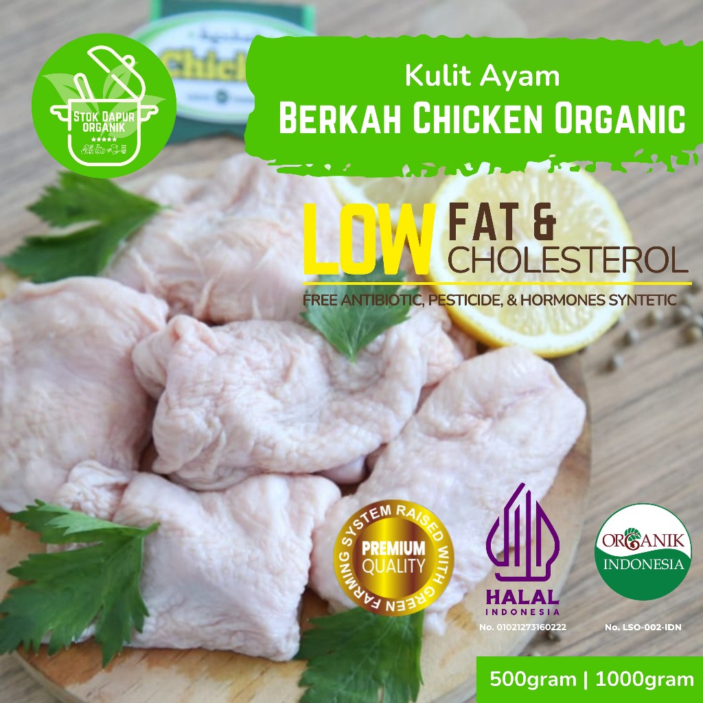 Jual Berkah Chicken Kulit Ayam Broiler Organik Prebiotik Segar Beku ...
