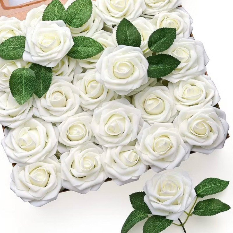 Jual ANNA-BUNGA MAWAR FOAM DIAMETER 8-9 CM /FLOWER ARTIFICIAL/FLOWER ...