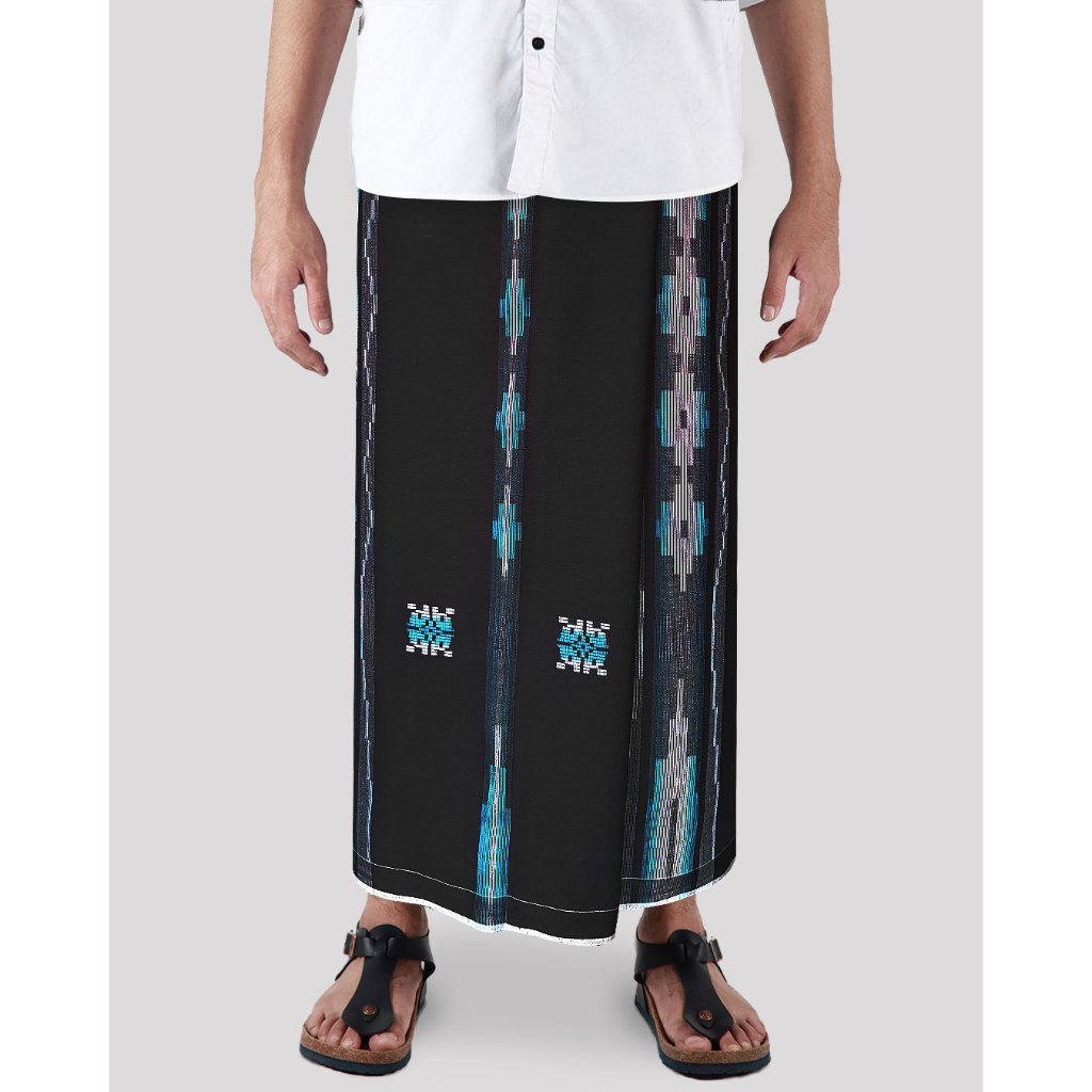 Jual Sarung Mangga Songket Hitam Motif Biru SKT53 | Shopee Indonesia