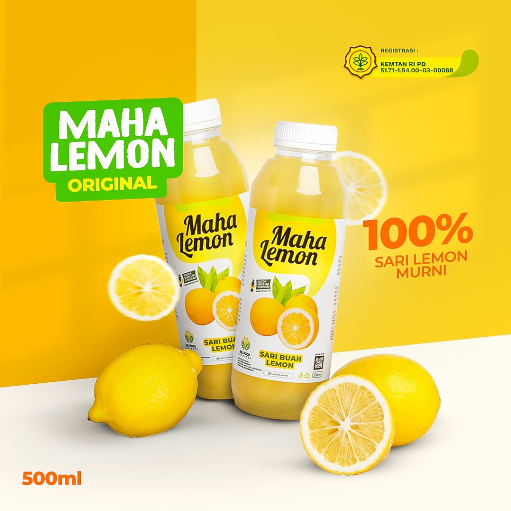 Jual Maha Lemon - Sari Lemon Asli Perasan Lemon Murni terdaftar BPOM ...