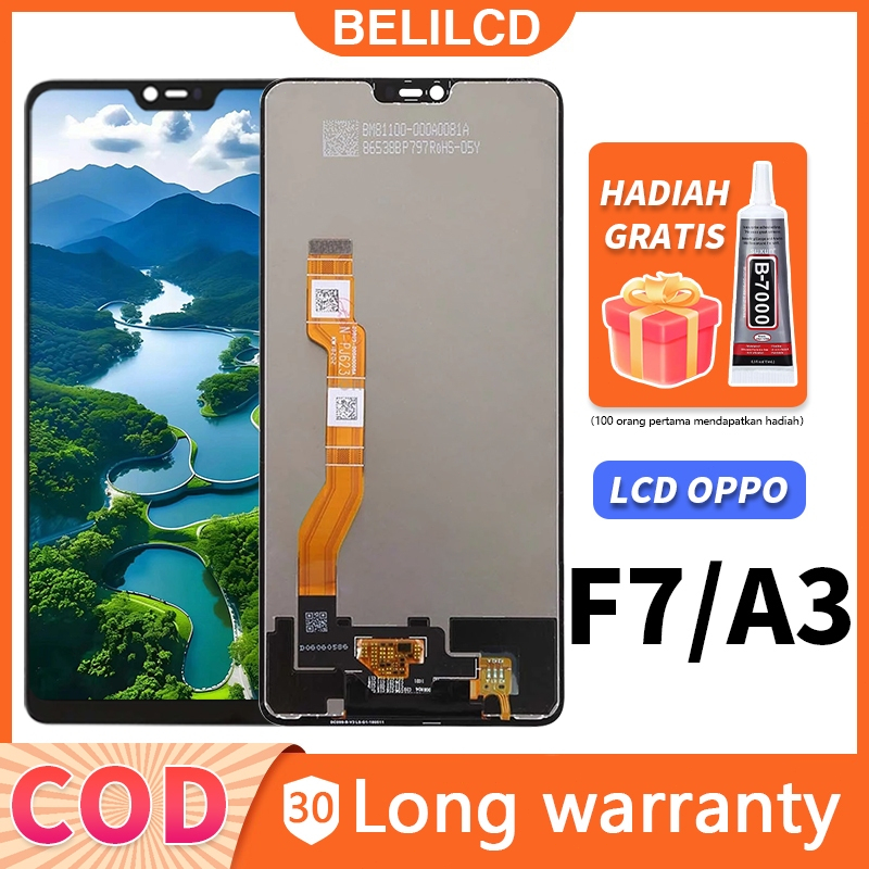 Jual LCD OPPO F7 A3 Fullset Touchscreen ORI Touch Screen Suku Bagian ...