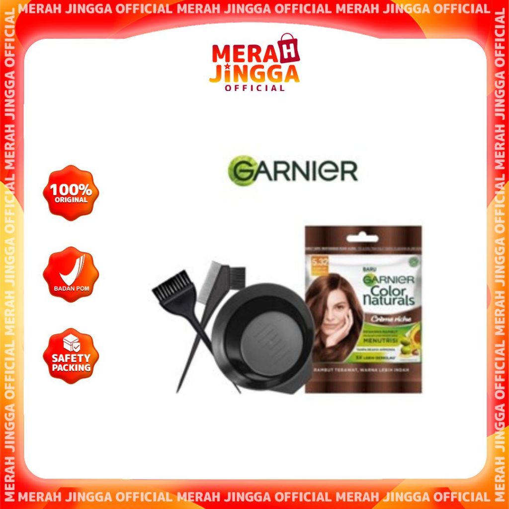 Jual [BUNDLING] Garnier Hair Colour 20gr Sachet + Sisir Mangkok Semir ...