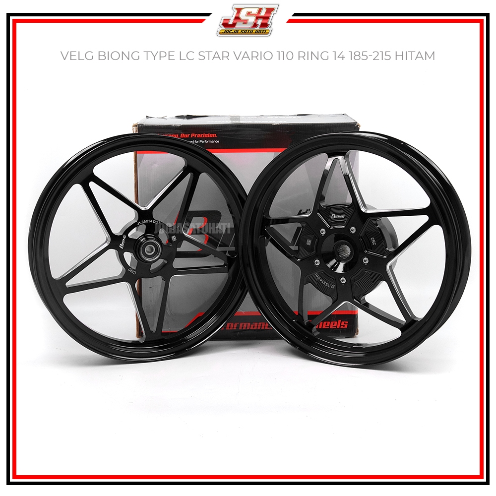 Jual VELG RACING BIONG CNC X SPEED TYPE LC 5 LC-T VSTAR 14 160 185 14 ...