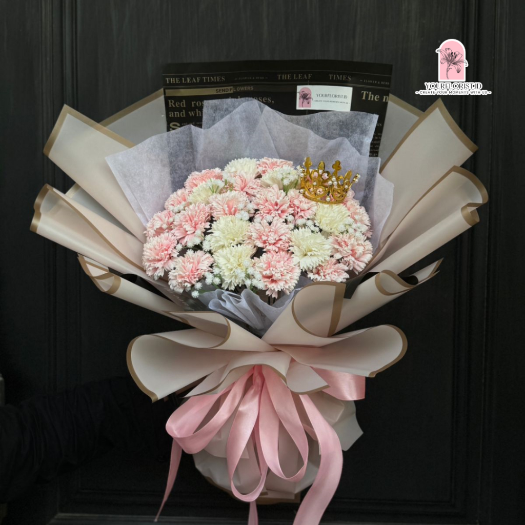 Jual CARNATION CROWN BOUQUETS - Buket Bunga Untuk Hari Ibu Untuk Pacar ...