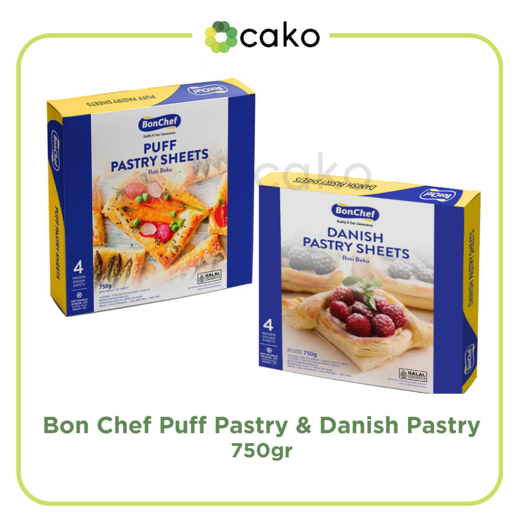 Jual Bon Chef Puff Pastry & Danish Pastry 750gr / Adonan Pastry Siap ...