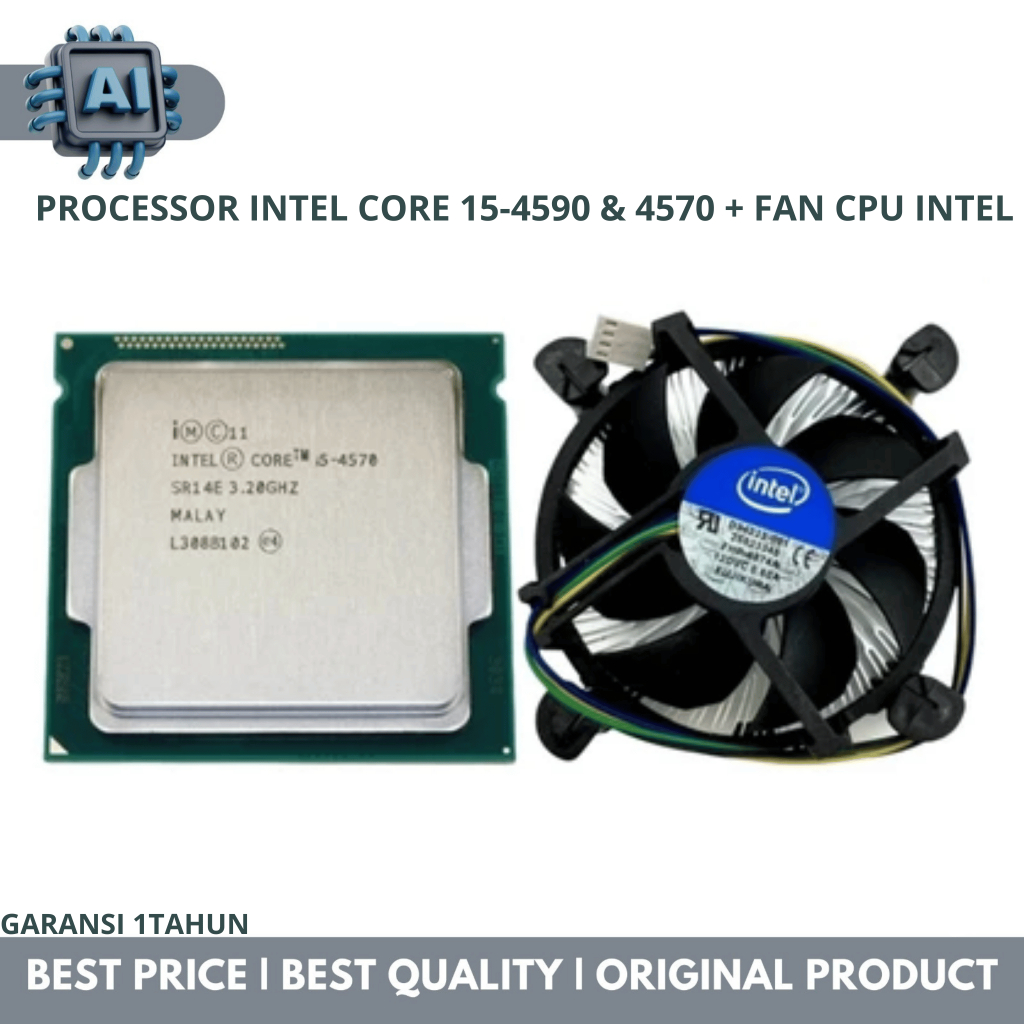 Jual Processor Core i5 Gen 4 - Intel Core i5 4570 / i5 4590 Lga 1150 ...
