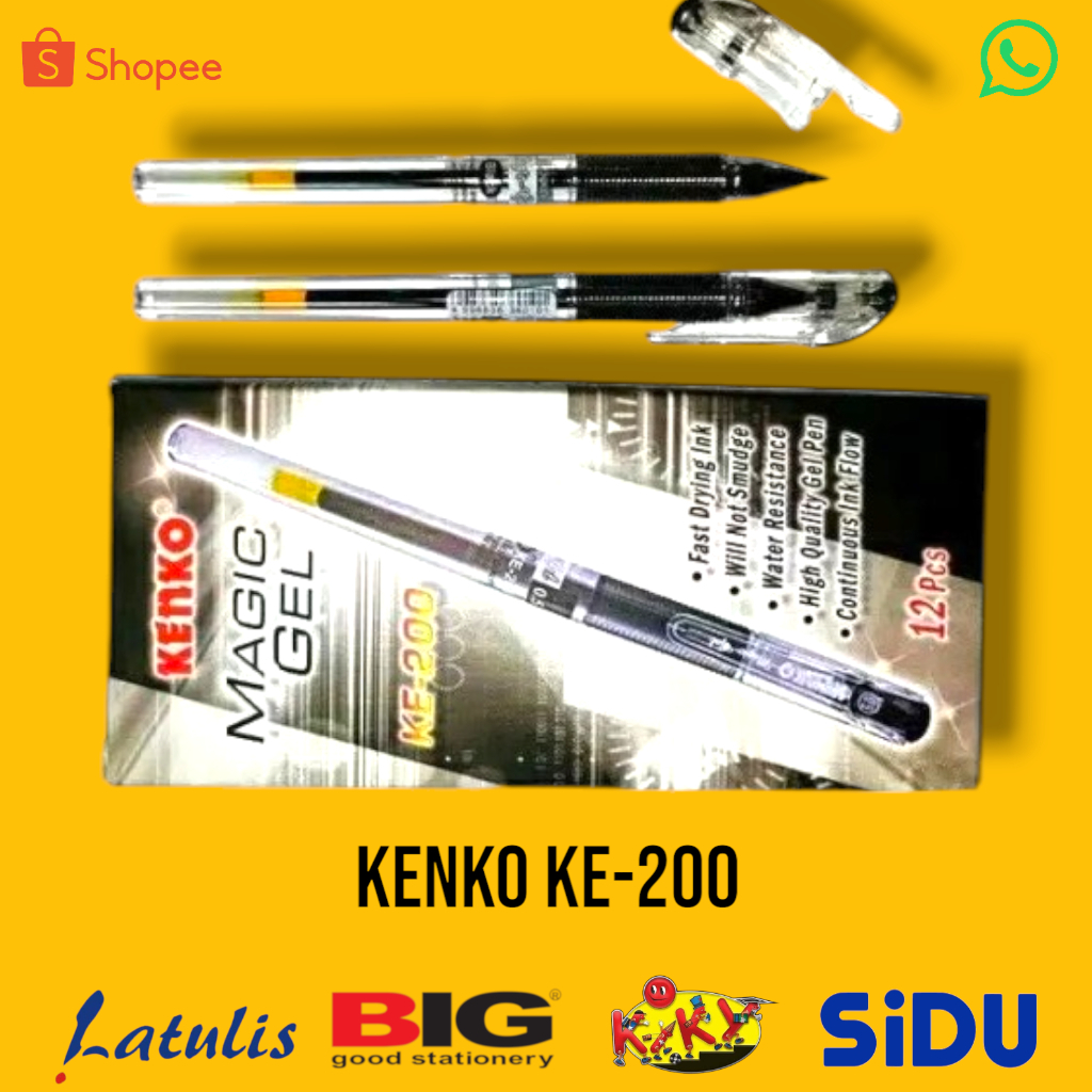 Jual Pulpen Kenko KE - 200 Magic Gell / (1pak/12pcs) | Shopee Indonesia
