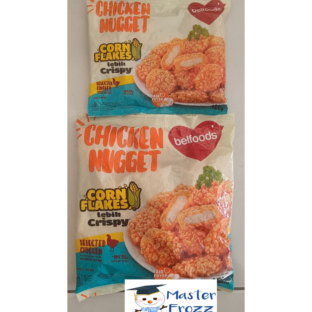 Jual Belfoods Chicken Nugget Corn Flakes Crispy 450gr | Shopee Indonesia