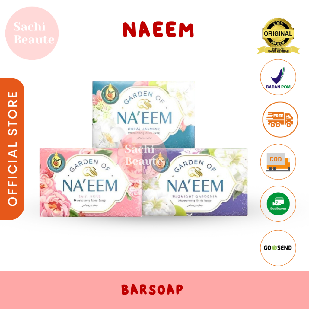 Jual Naeem Sabun Batang Garden Anti bacterial Bar Soap 75gr | Sabun ...