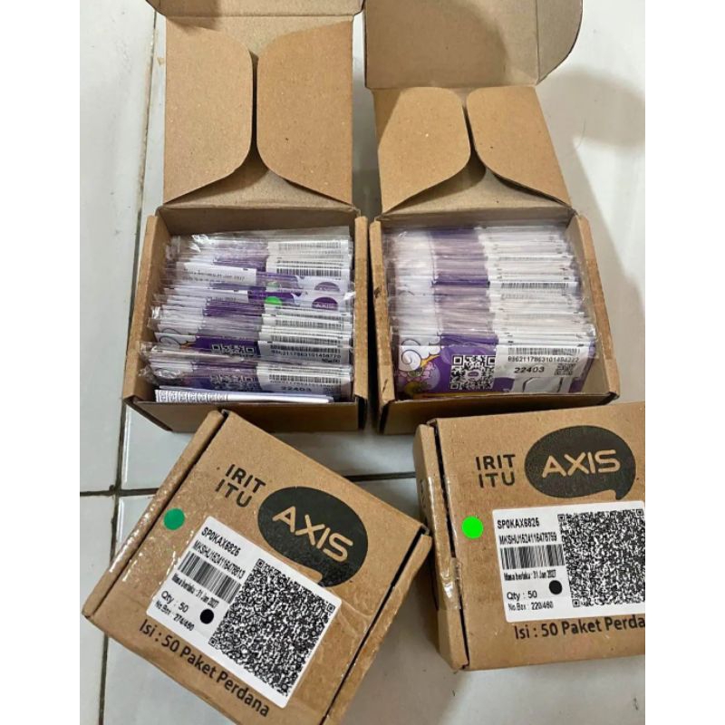 Jual Kartu perdana Axis 1 BOX (50 pcs) | Shopee Indonesia