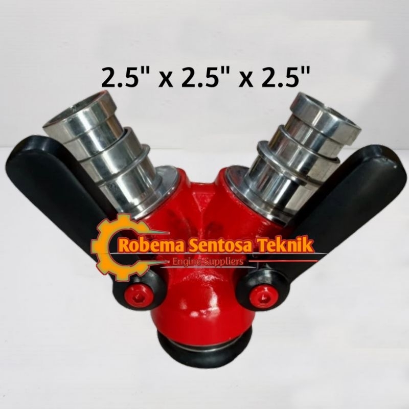 Jual KONEKTOR Y PENGHUBUNG SELANG PEMADAM 2.5 x 2.5 x 2.5 Inch ...