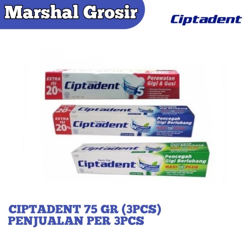 Jual CIPTADENT 75 GRAM (3PCS) | Shopee Indonesia