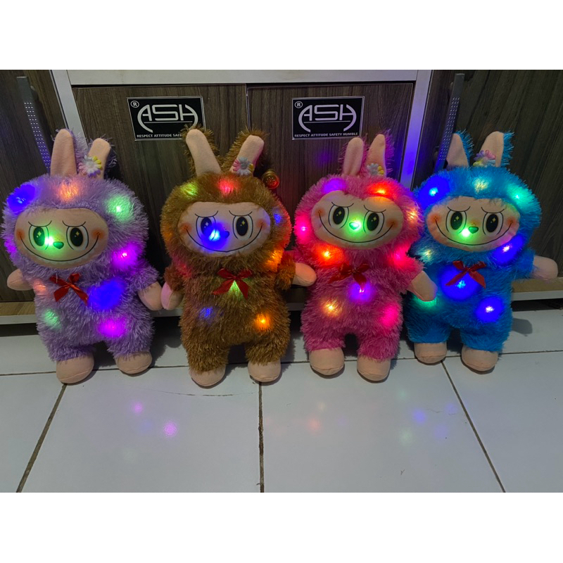 Jual Terlaris Boneka & Tas Labubu Viral lucu 30cm LED Bisa nyala murah ...