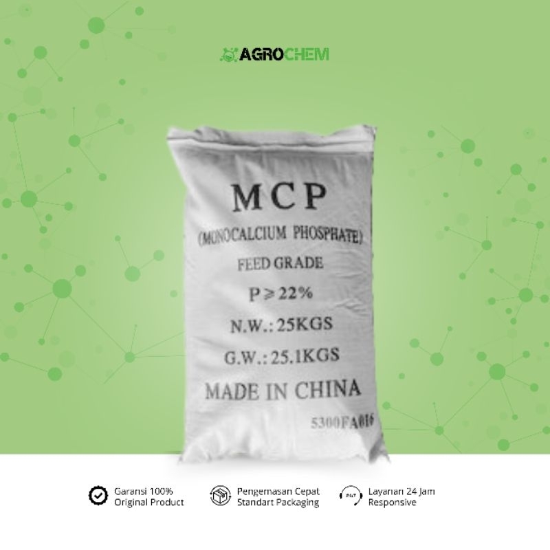 Jual MCP Monocalcium Phosphate 1kg Mineral Makro Kalsium Fosfat Hewan ...