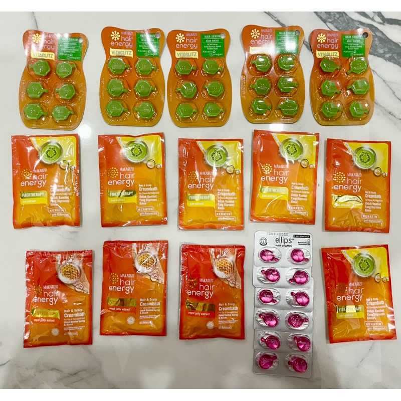 Jual Vitamin rambut creambath capsule makarizo elips | Shopee Indonesia