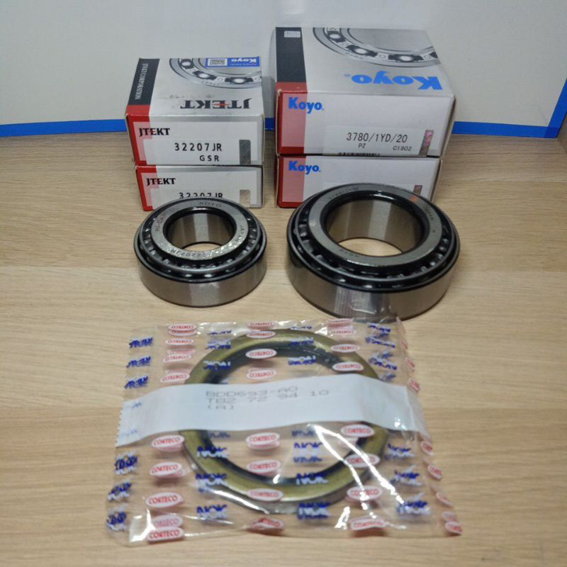 Jual bearing roda depan bagian luar dalam dan seal satu set mitsubishi ...