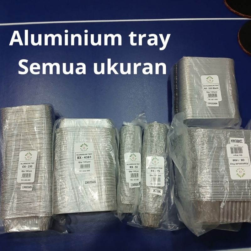 Jual aluminium tray semua ukuran ox-100 ox-250 rx-75 rx-50 ox-1400 bx ...