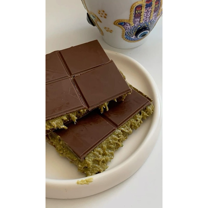 Jual Swiss Fru Chocolate Kunafa Pistachio Cream/Coklat Dubai Viral ...