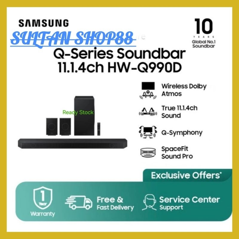 Jual SAMSUNG SOUNDBAR HW-Q990D/XD TRUE 11.1.4 CH WIRELESS DOLBY ATMOS I ...