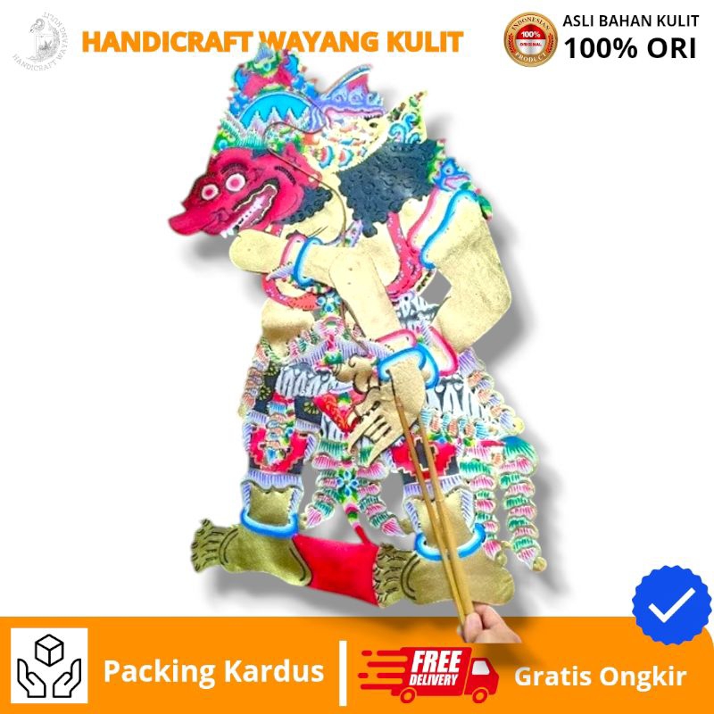 Jual WAYANG KULIT BUTO KUMBOKARNO JUMBO 80 CM | Shopee Indonesia