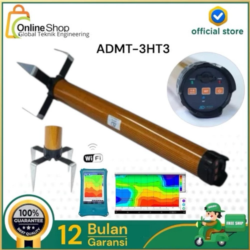 Jual ADMT-3HT3 Alat Deteksi Air Tanah Geolistrik Autometic ADMT-3HT3 New Versi 4 Electroda ...