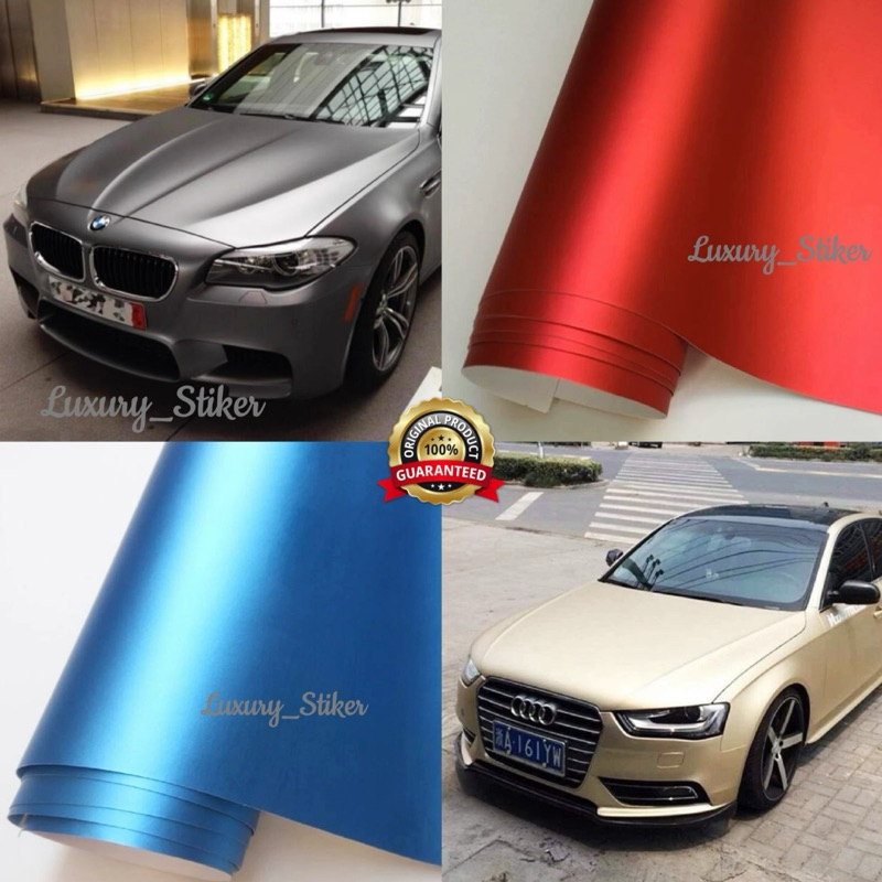 Jual Stiker Satin Metalic / Sticker Mobil Matte Chrome / Sticker Dop ...