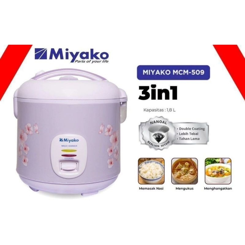 Jual Miyako MCM-509 – Magic Warmer Plus 1.8L 3in1. Miyako MCM-509 BATAM ...