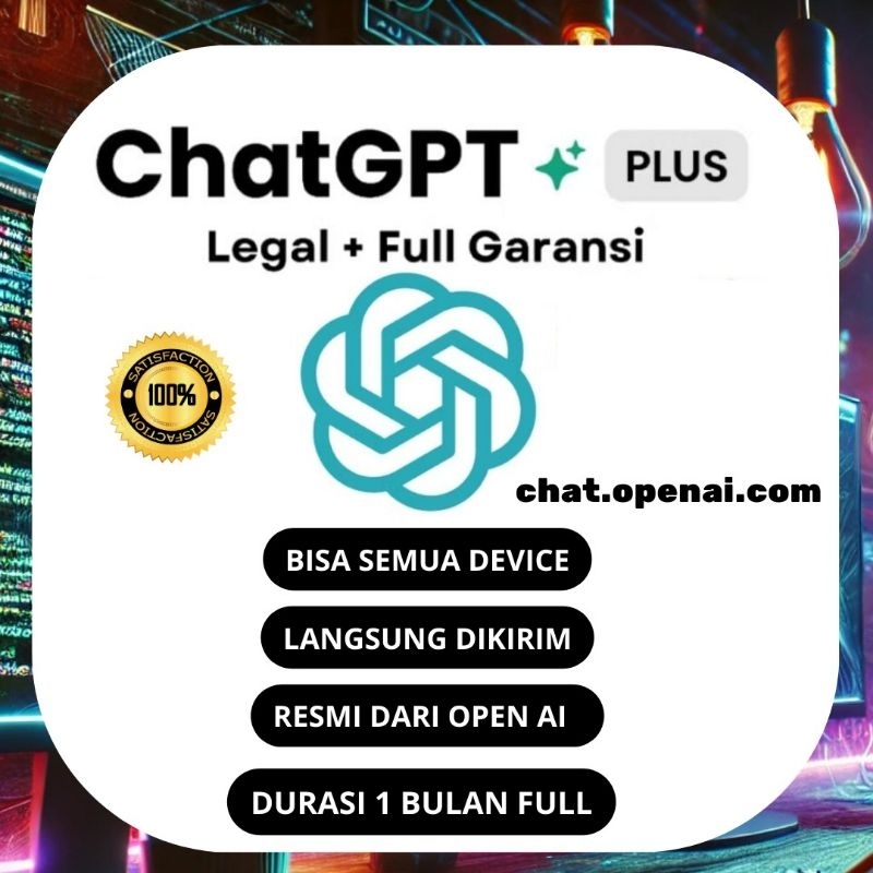 Jual ChatGPT Plus Open AI Resmi Premium / GPT -4 / GPT -4o / GPT o1-preview - 30 Days Full ...