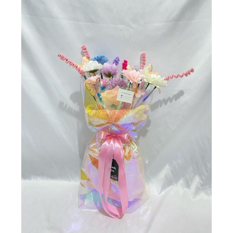 Jual BUKET BUNGA ROUND KOREAN HADIAH ULANG TAHUN WISUDA WEDDING ...