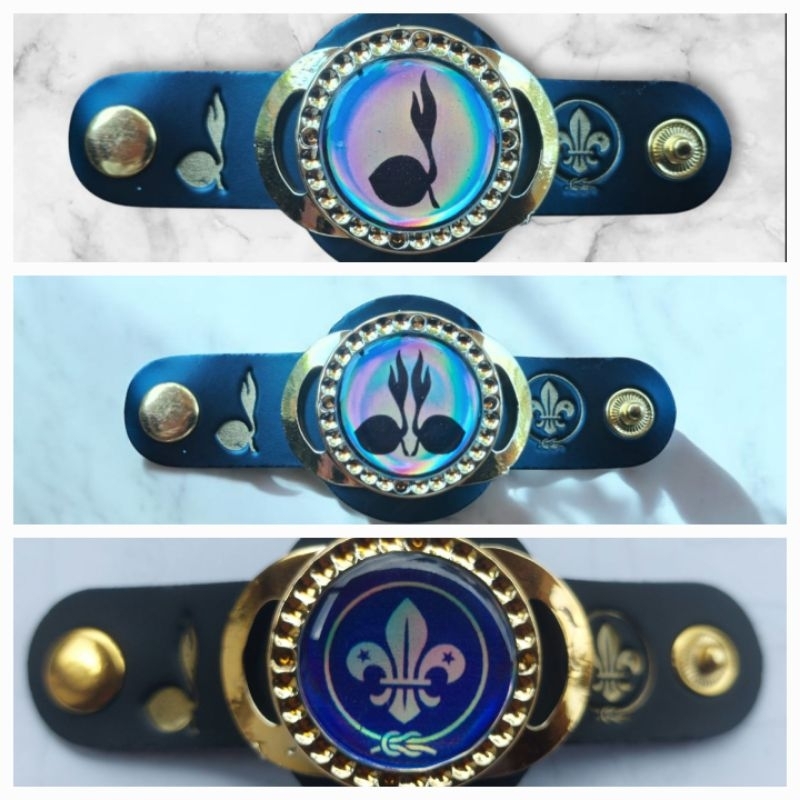 Jual Ring Kacu/Hasduk Pramuka Model Kuping Gold, Logo Hologram | Shopee ...