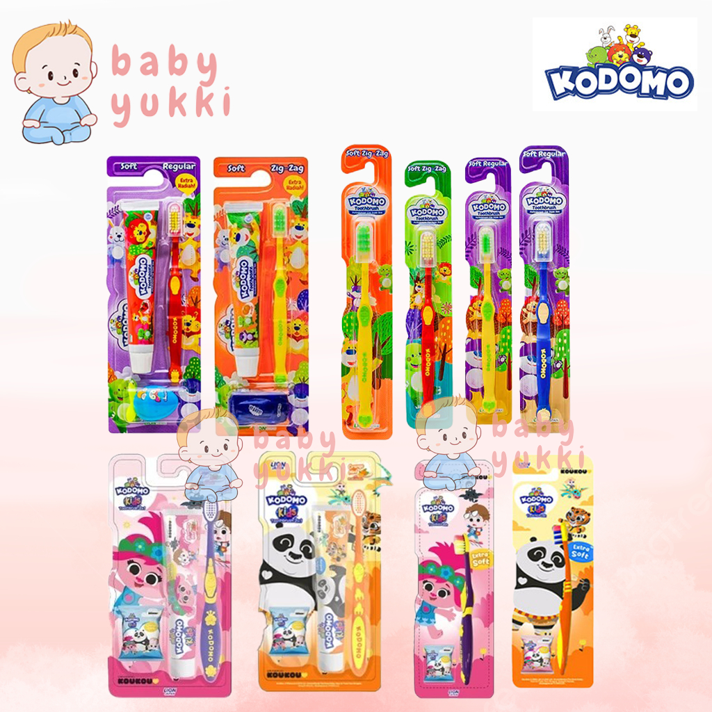 Jual KODOMO Sikat Gigi Anak | Toothbrush | Soft Zigzag | Soft Regular | Extra Soft | Curvy ...