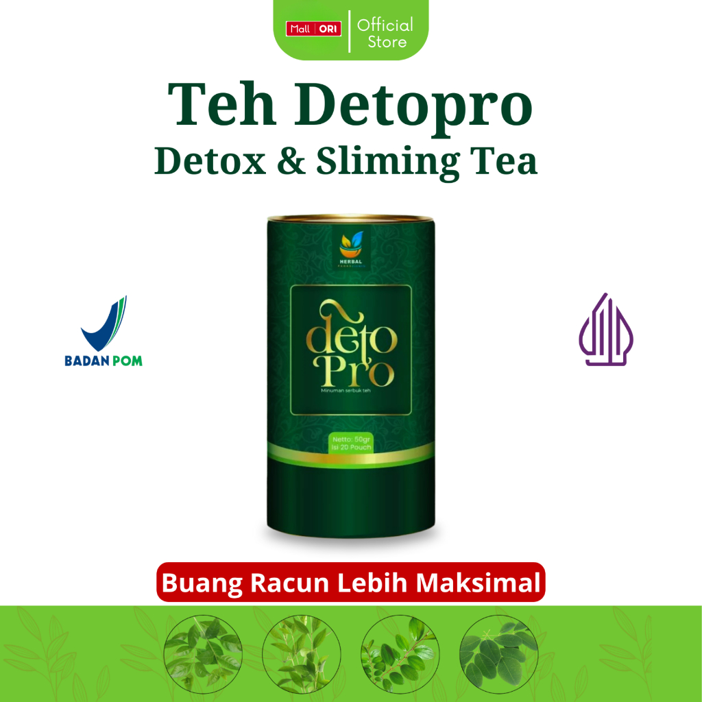 Jual DETO PRO Teh Detox Sistem Pencernaan Detopro Tea Herbal Alami ...
