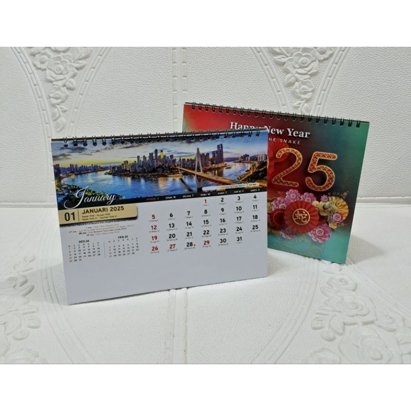 Jual Kalender Meja Standar 2025 [ 21xm x 15,5cm ] Kota Dunia Landscape ...