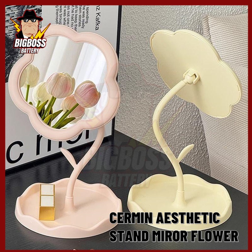 Jual Cermin Bentuk Bunga Stand Miror Flower Kaca Meja Rias Aesthetic ...