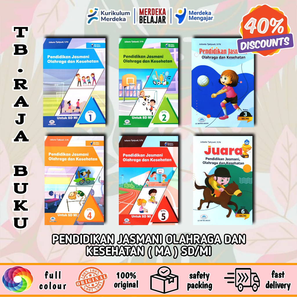 Jual Buku Siswa Pendamping PJOK Kelas 1,2,3,4,5,6 SD Kurikulum Merdeka - Mitra Abadi - MA ...