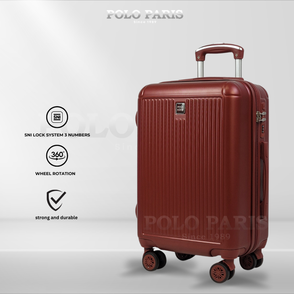 Jual POLOPARIS - Koper One Color 019B 20/24 Inch Polycarbonate + Fiber ...