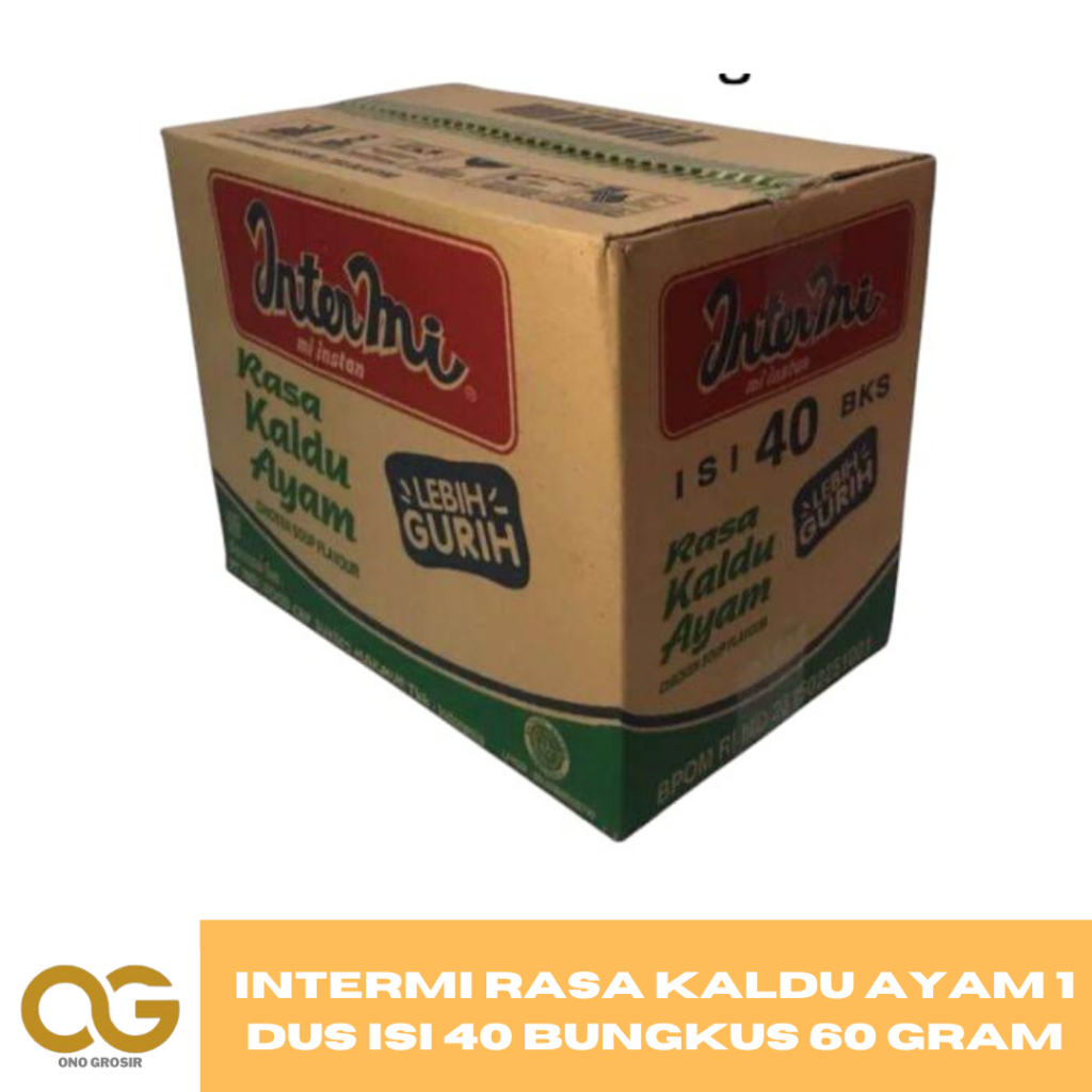 Jual Intermi Rasa Kaldu Ayam 1 Dus Isi 40 Bungkus 60 Gram Per Bungkus ...