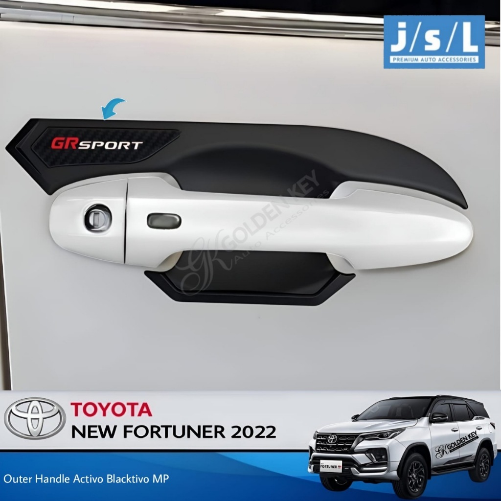 Jual JSL Outer Handle New Fortuner 2022 Mangkok Pintu Activo Blacktivo MP | Shopee Indonesia