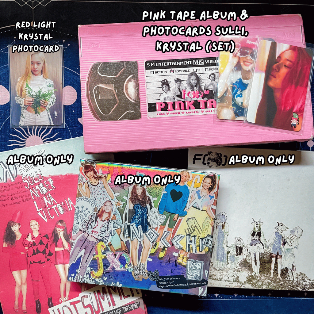 Jual [OFFICIAL] f(x) Pink Tape & Assorted Album et al Krystal & Sulli Photocards | Shopee Indonesia