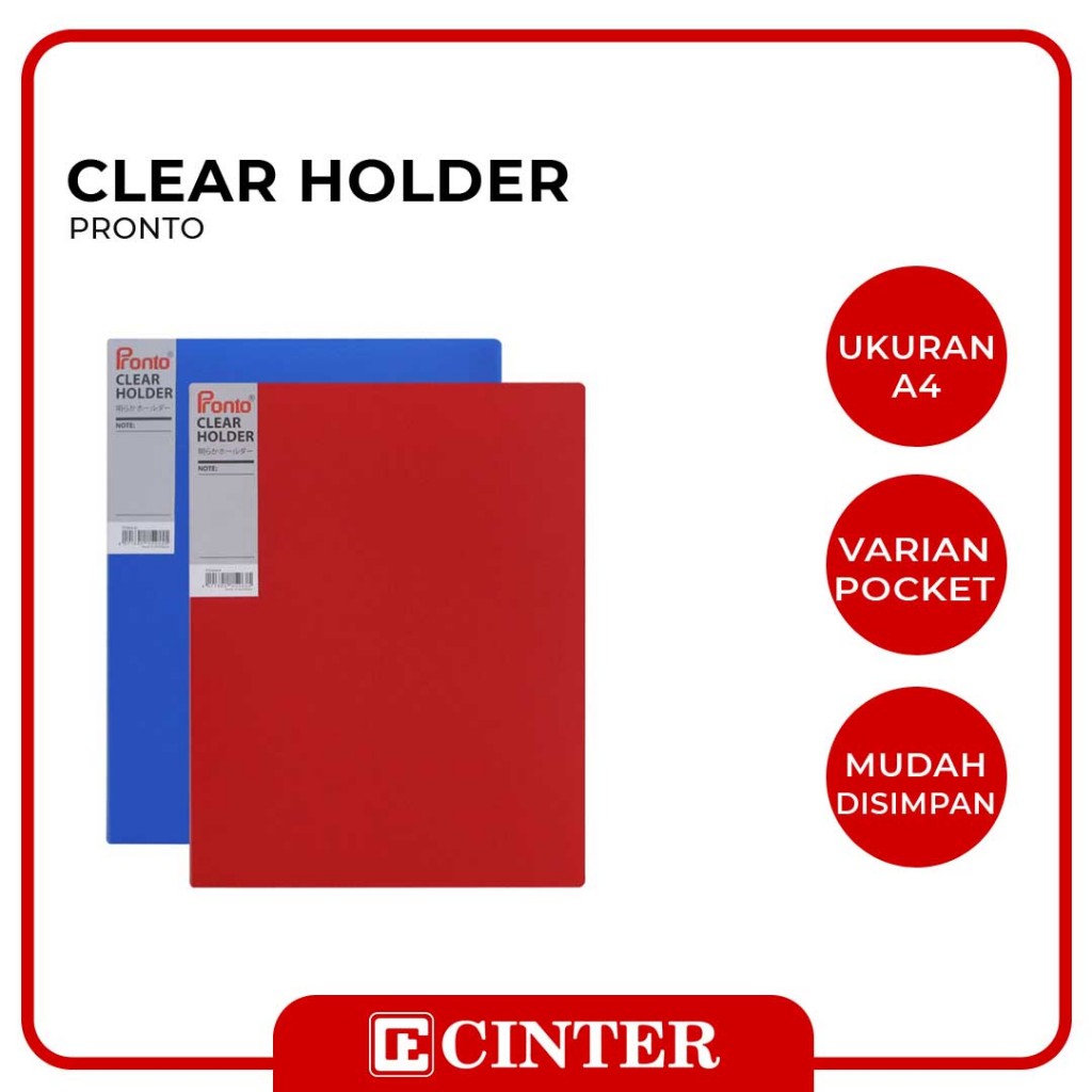 Jual PRONTO - CLEAR HOLDER / MAP / TEMPAT PENYIMPANAN DOKUMEN UKURAN A4 ...