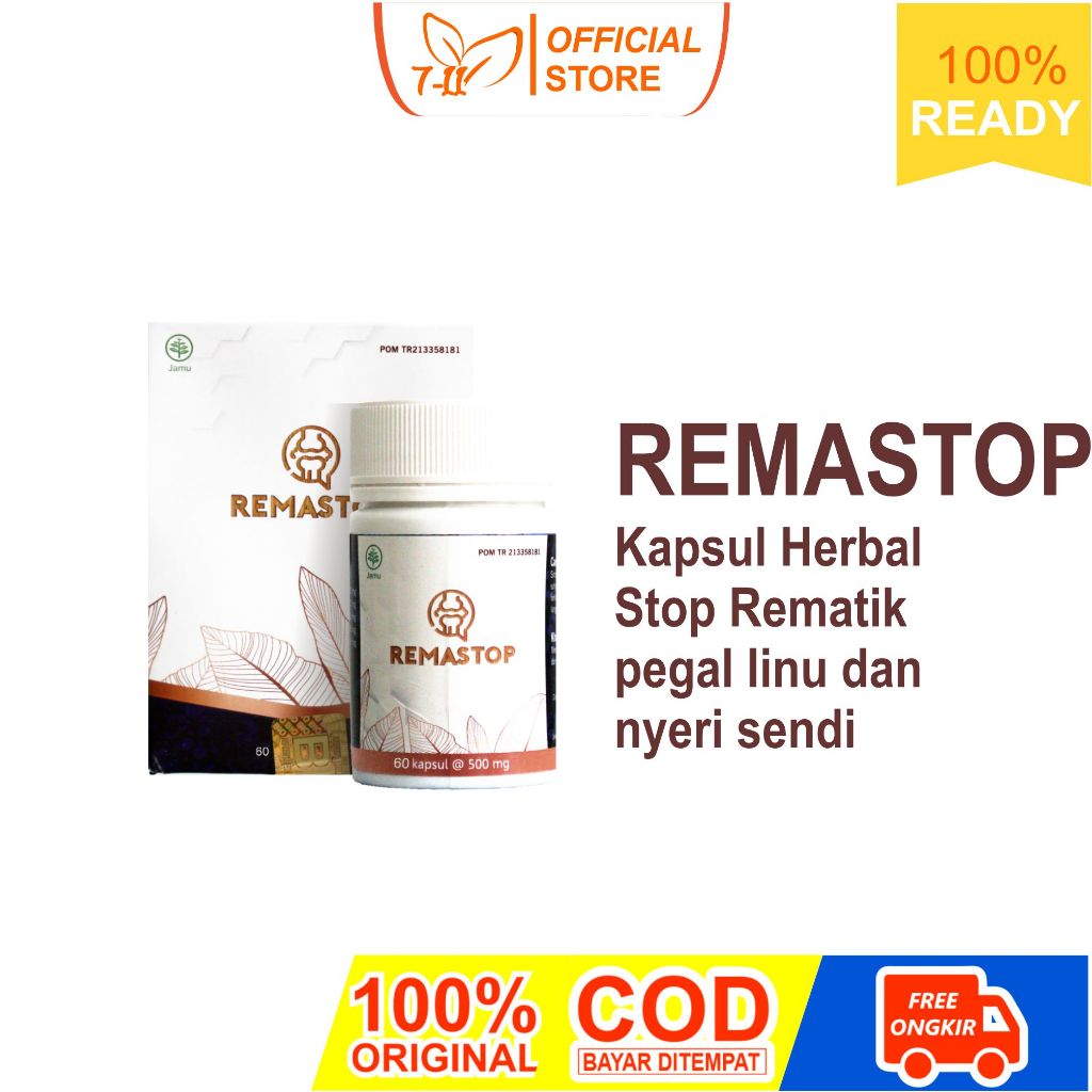 Jual Remastop / Kapsul Herbal atasi nyeri sendi pegal linu dan rematik ...
