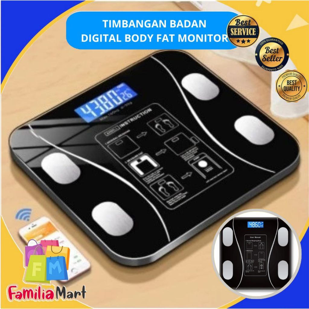 Jual TIMBANGAN BADAN DIGITAL BODY FAT BMI MONITOR / DIGITAL SMART SCALE ...