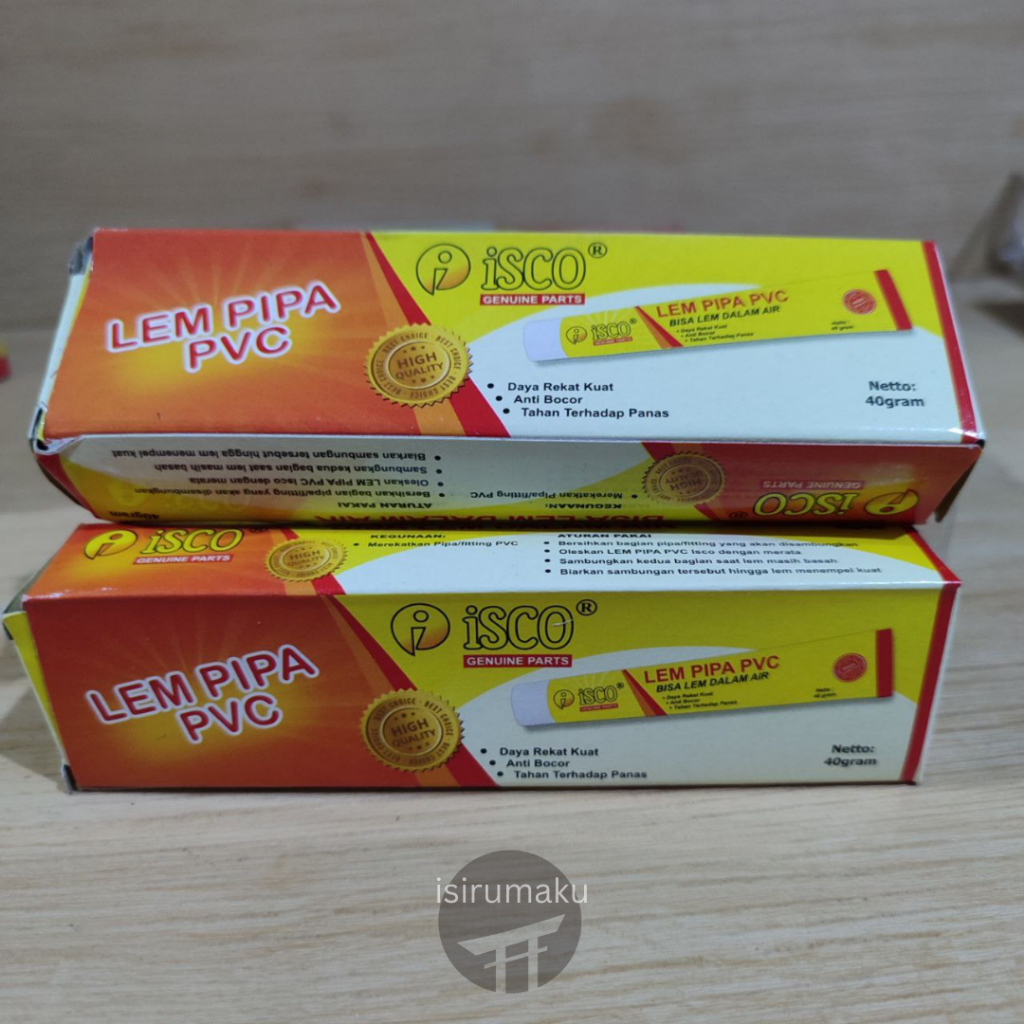 Jual Lem Pipa PVC Tube Lem Paralon PVC ISCO | Shopee Indonesia