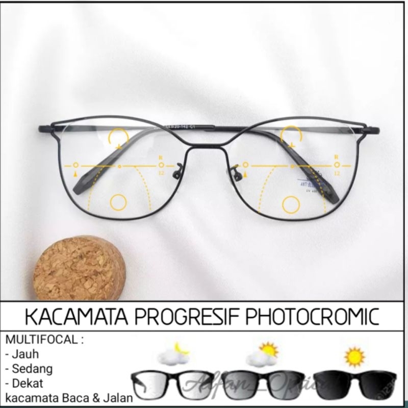 Jual kacamata baca pria/wanita progresif untuk jarak jauh dan dekat ...