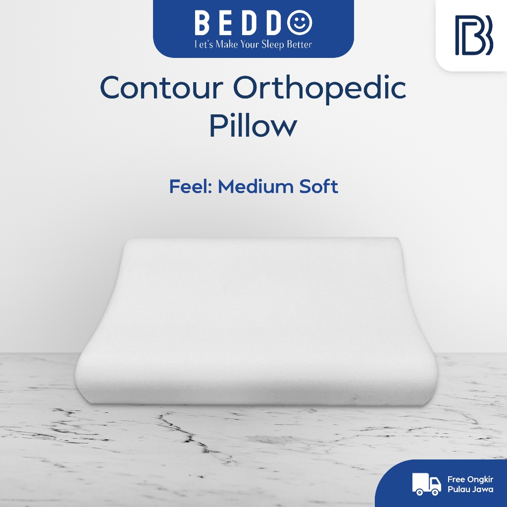 Jual Beddo Orthopedic Contour Pillow | Shopee Indonesia
